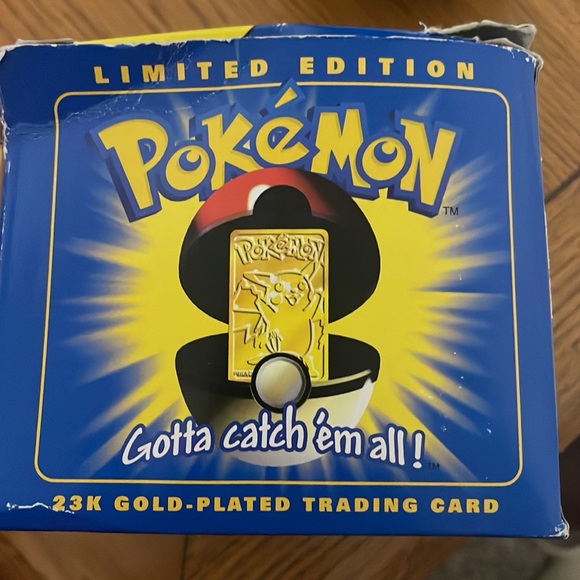 Pokemon | Toys | Pokemon 23k Goldplated Trading Card Limited Edition ...
